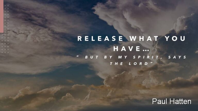 Release What You Have - 'But By My Spirit' | NEW BEGINNINGS CHRISTIAN ...